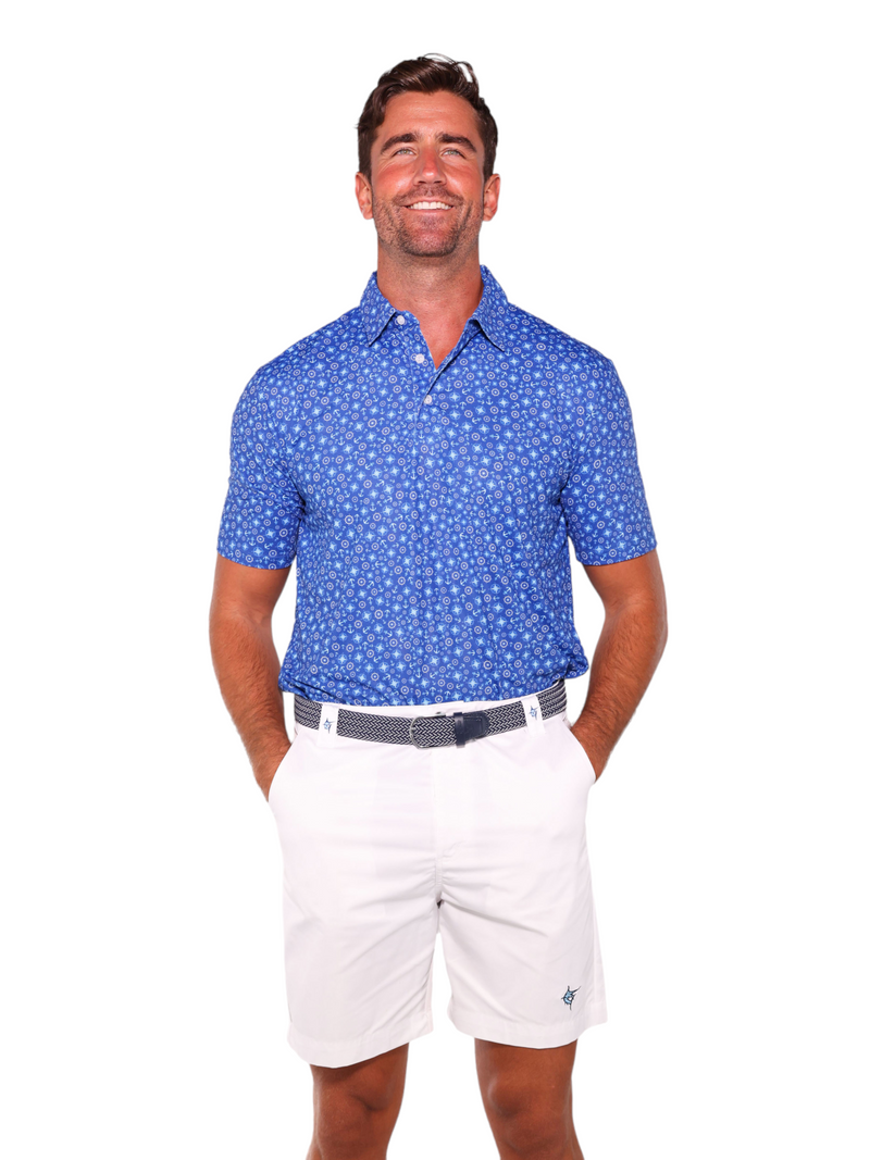 Captain Shorts White Light Weight Cotton Stretch – White Water Life