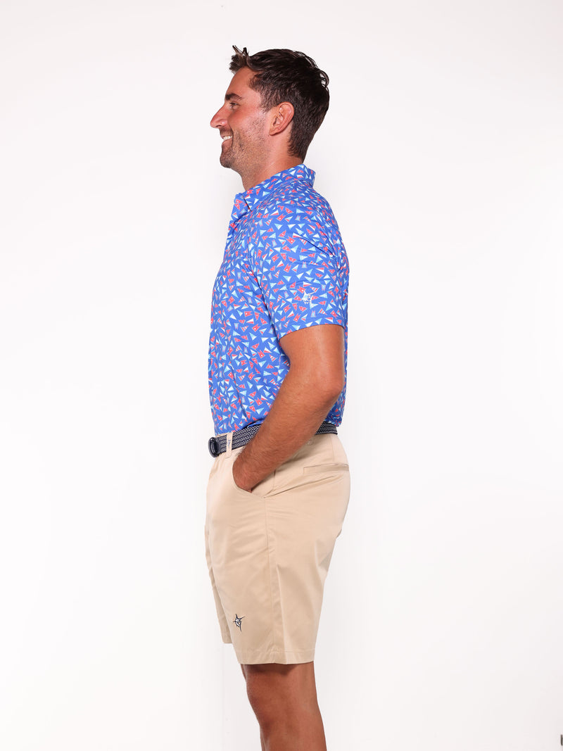 Captain Shorts Khaki Light Weight Cotton Stretch – White Water Life